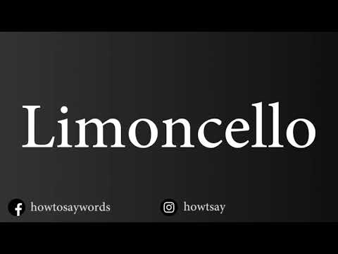 How To Pronounce Limoncello