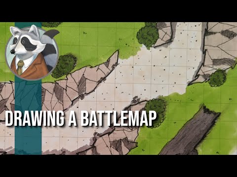 Making a Battle Ridge | Drawing Fantasy Maps | Dungeons & Dragons 5e
