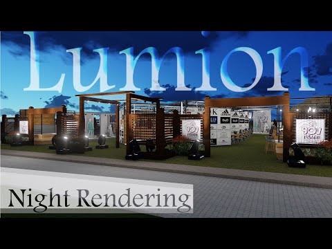 Fashion hub outdoor Architectural rendering - Lumion animation