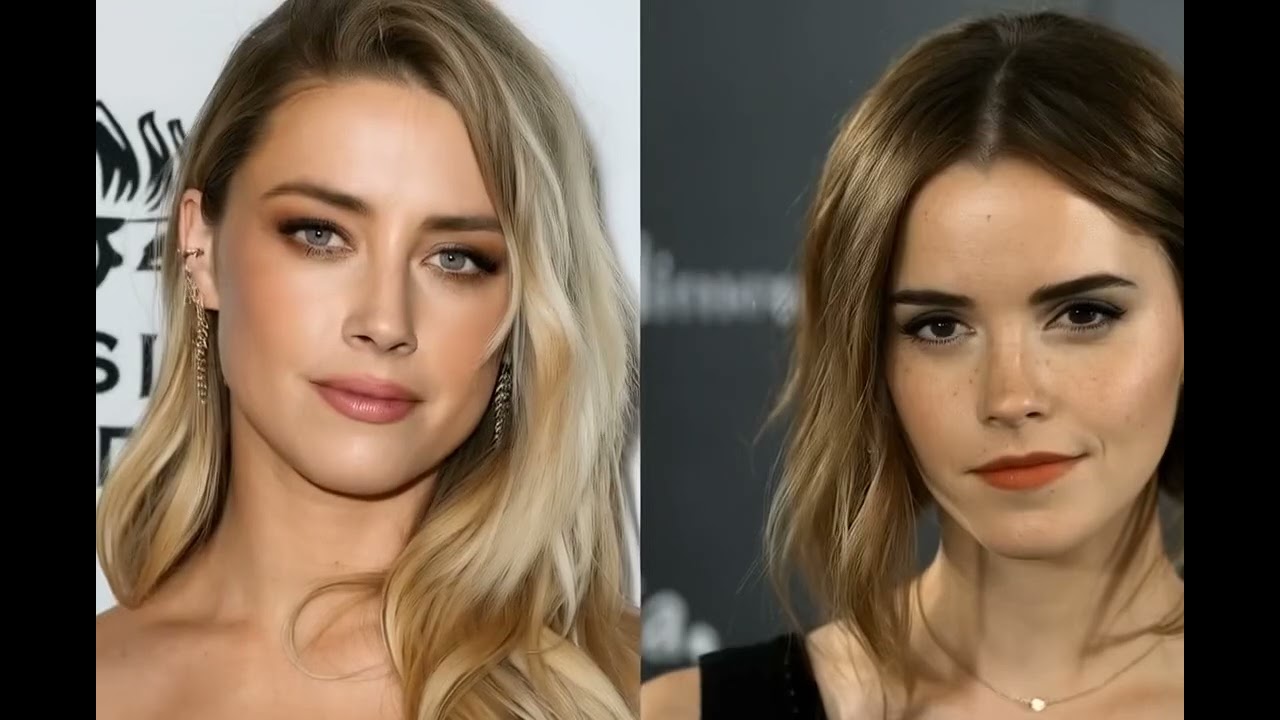 Amber Heard and Emma Watson lesbian kiss