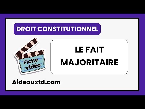 Qu'est-ce que le fait majoritaire? (Droit constitutionnel)