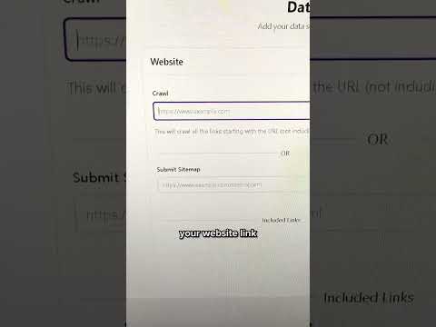Instantly train your custom AI chatbot using just your website URL!