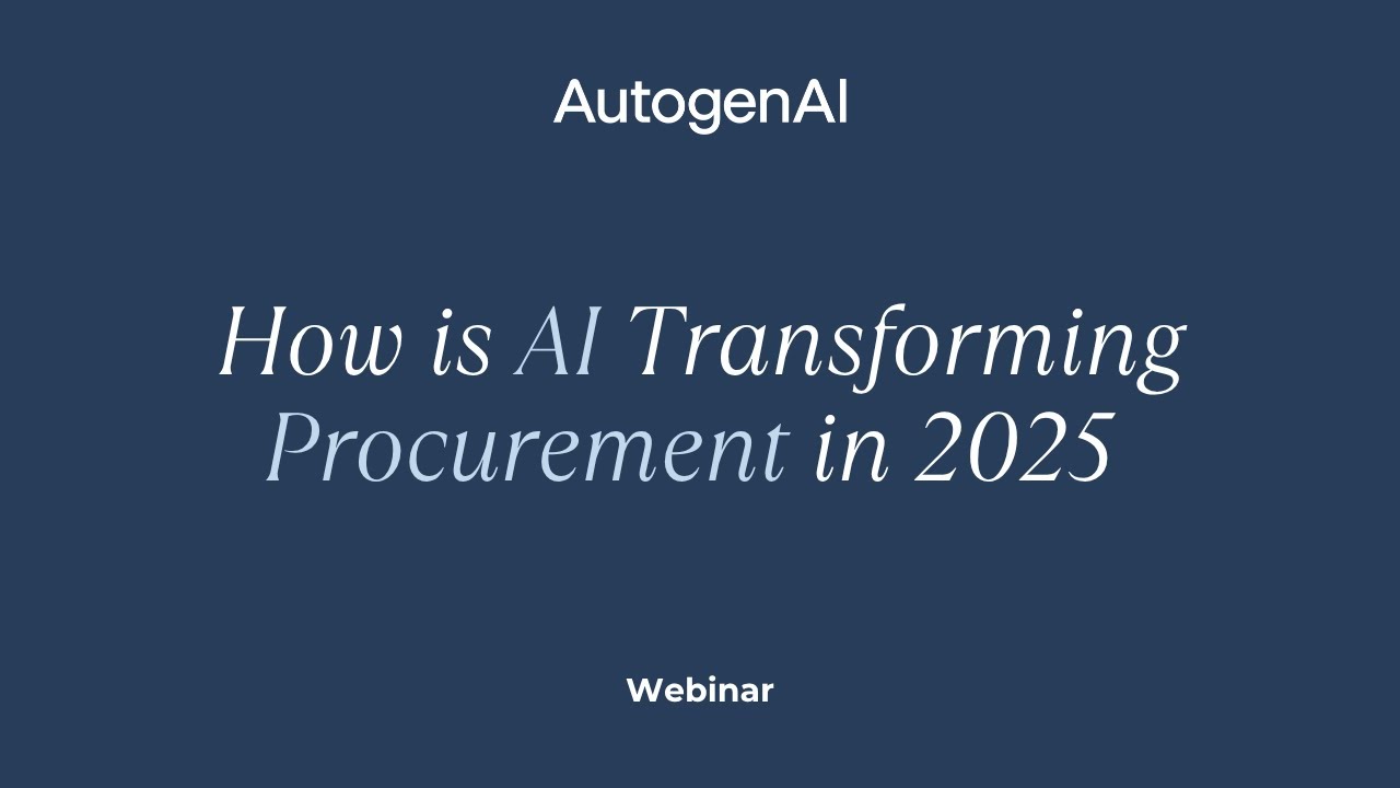 How AI is Transforming Procurement in 2025