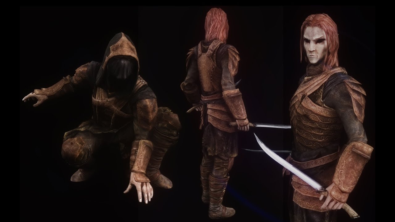Skyrim mod : pack d'armure bosmer présentation par NinjaCorbal