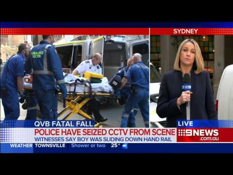 13yo boy Falls to his death in QVB