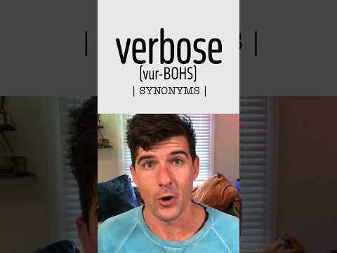 verbose #wordoftheday