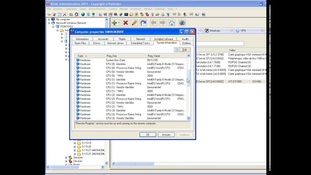 Pointdev  / IDEAL Administration (English): Remotely Administrate Windows Computers