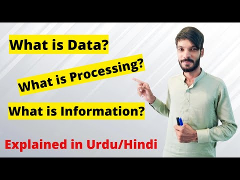 What is Data and Processing and Information in Urdu/Hindi | #Data | #Processing | #Information