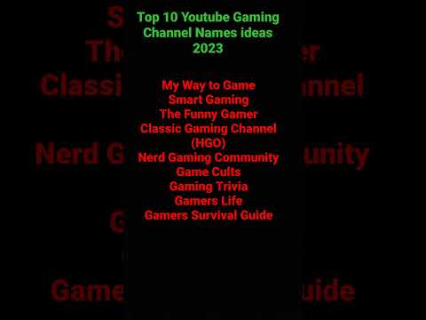 Top 10 gaming channel names ideas for new gamers for 2023 ????