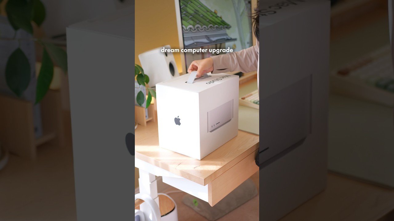 THIS TINY COMPUTER IS UNREAL?? 🤯✨ dream computer upgrade: Mac Studio (128gb ram) #macstudio #apple
