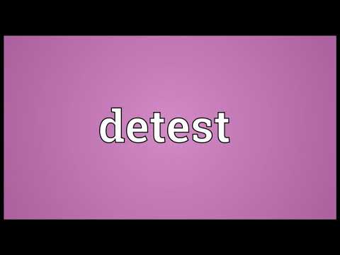 Detest Meaning