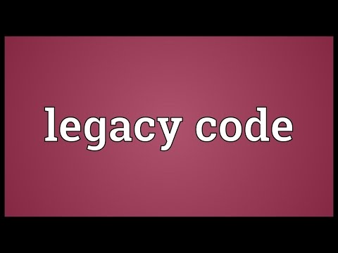 Legacy code Meaning