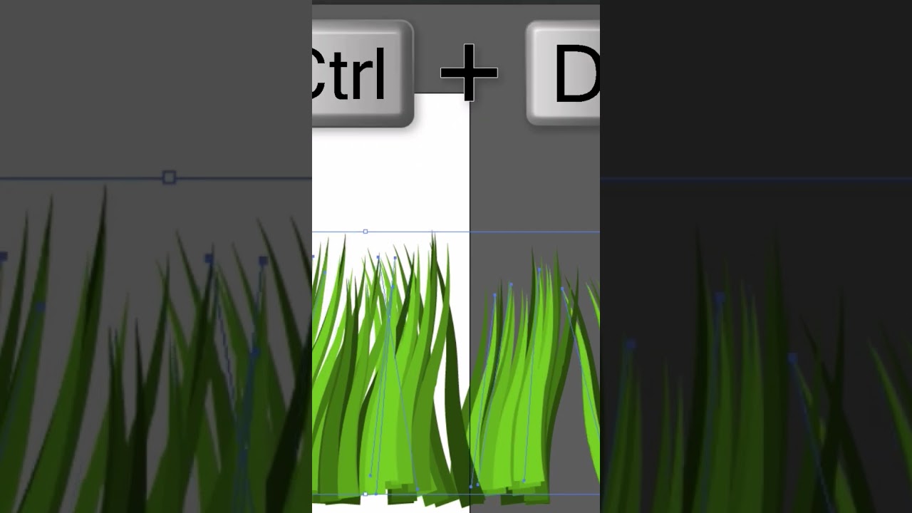 random grass in illustrator. adobe illustrator tutorial