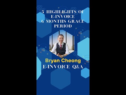 5 Highlights for e-Invoice 6 Months Grace Period