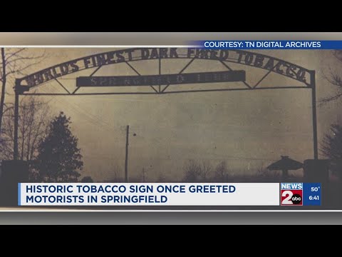 Historic tobacco sign once greeted motorists in Springfield, TN