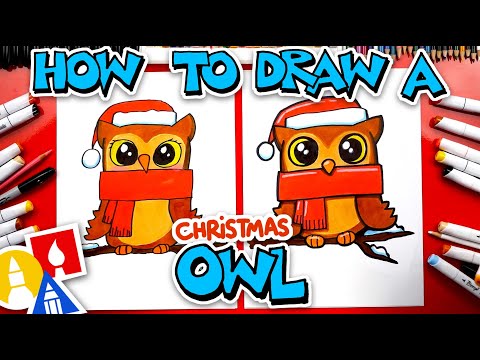 How To Draw A Christmas Owl