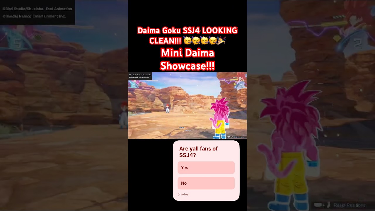 SSJ4 DAIMA GOKU MINI SHOWCASE #dragonball #dragonballsparkingzero #ssj4 #goku #fyp