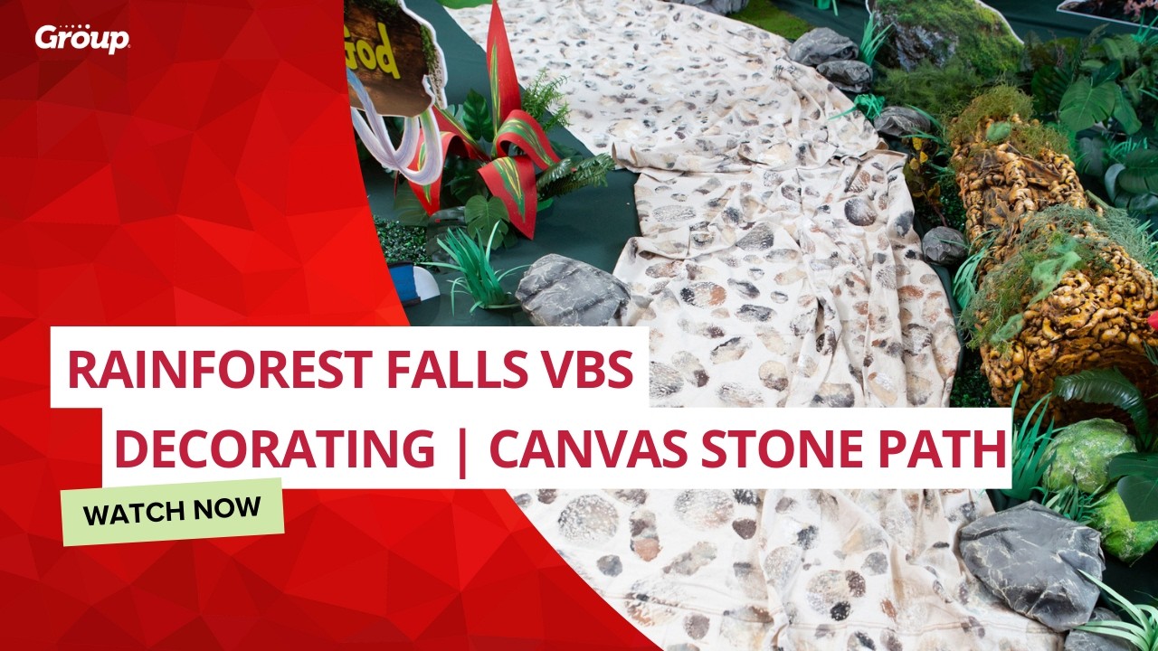 Rainforest Falls Main Set | Canvas Stone Path
