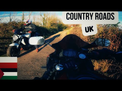 R125 Winter UK country roads.
