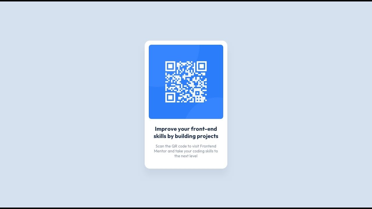 FRONTEND MENTOR QR CODE CARD COMPLETE CHALLENGE || CODEX
