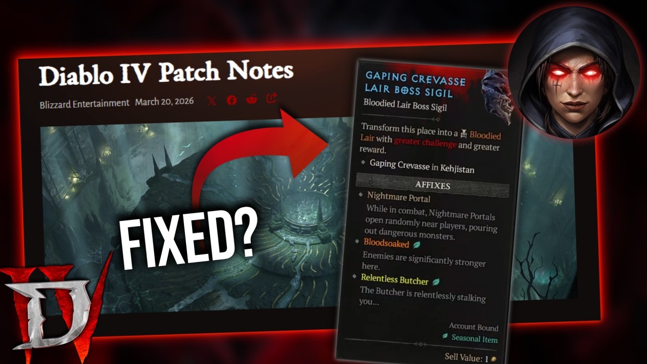Diablo 4 - New Patch Notes Summary (Season 12)