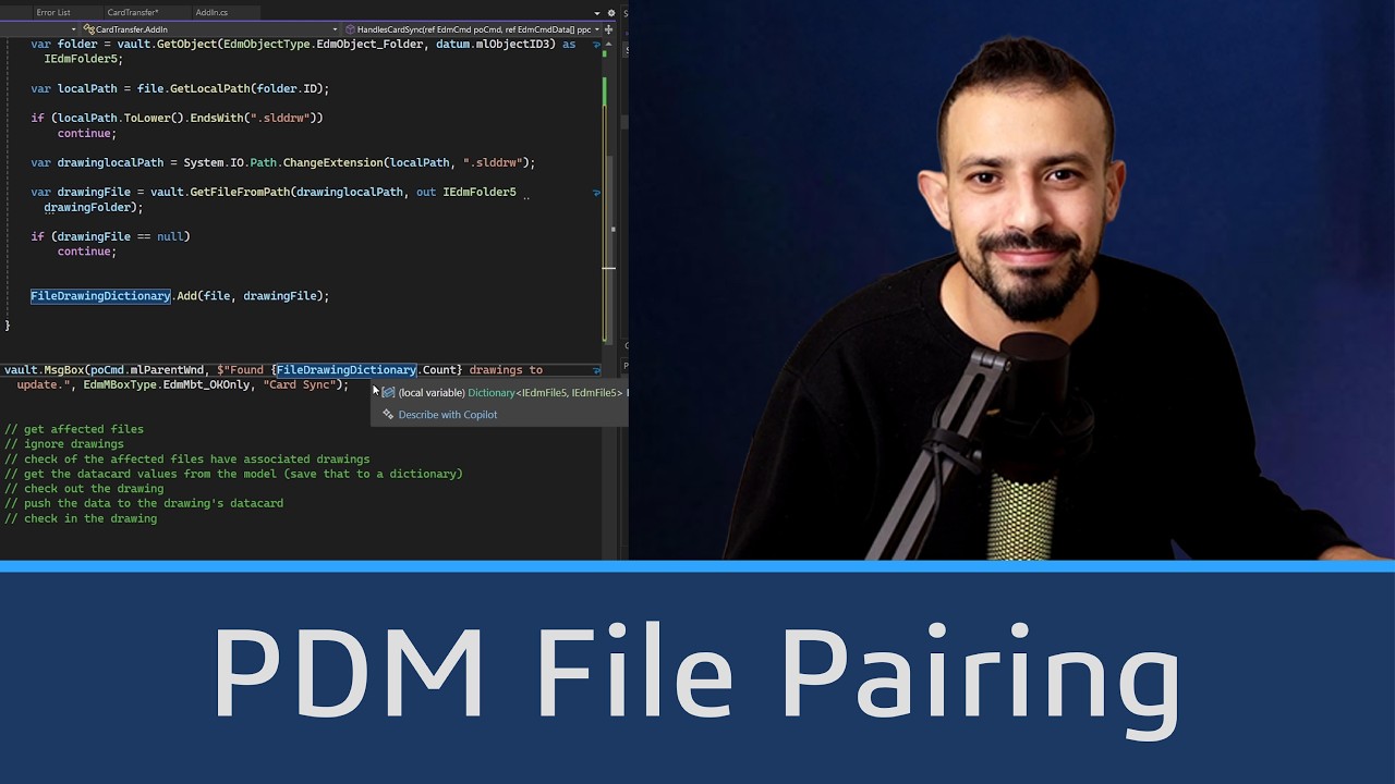 SOLIDWORKS PDM API: PDM File Pairing