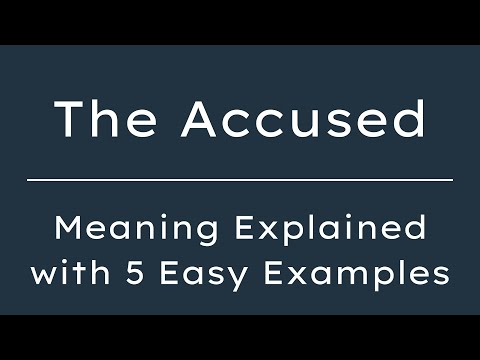 The Accused Meaning in English With 5 Example Sentences, The Accused Meaning in English