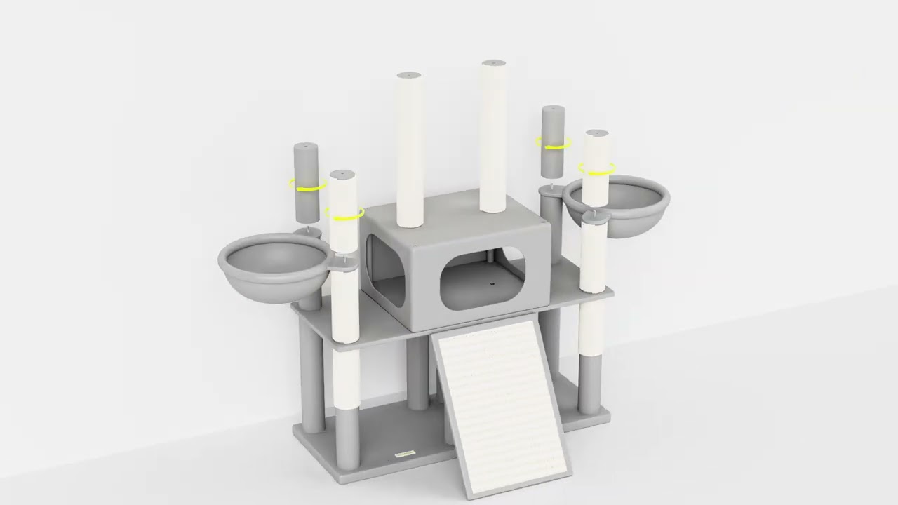 Globlazer S78E Cat Tree Assembly Guide