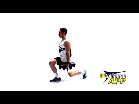 Diagonal Dumbbell Lunge | myworkouts.io