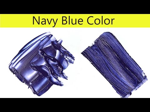 Navy Blue Color - How To Make Navy Blue Color - Color Mixing