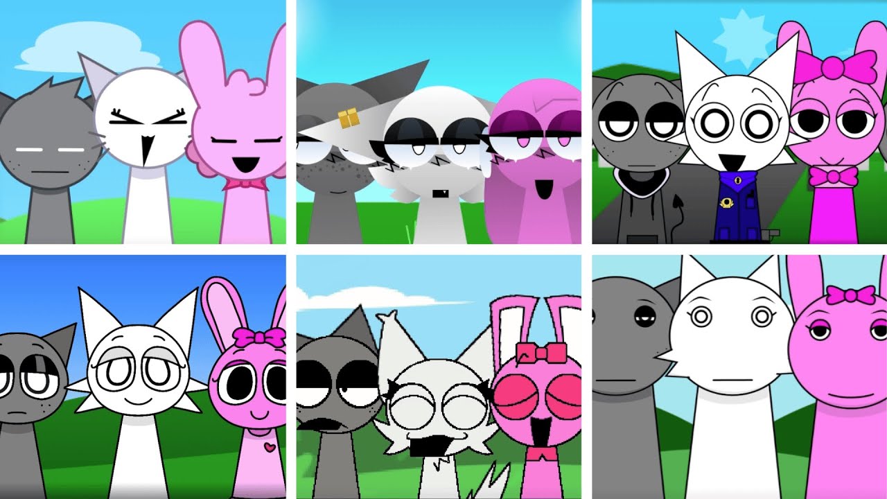 Incredibox  - Sprunki but ONLY GRAY and WENDA and PINKI in ALL Differrent Mods