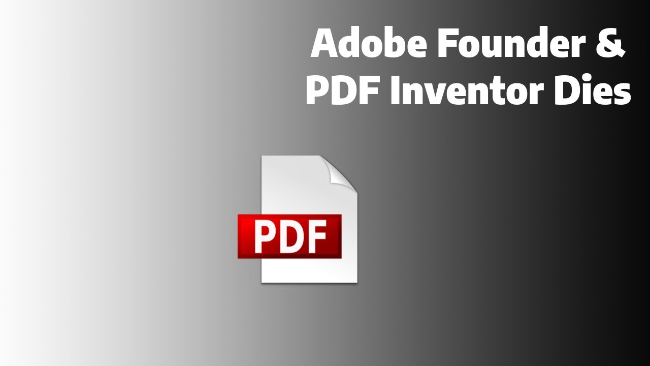 PDF Creator Passes Away