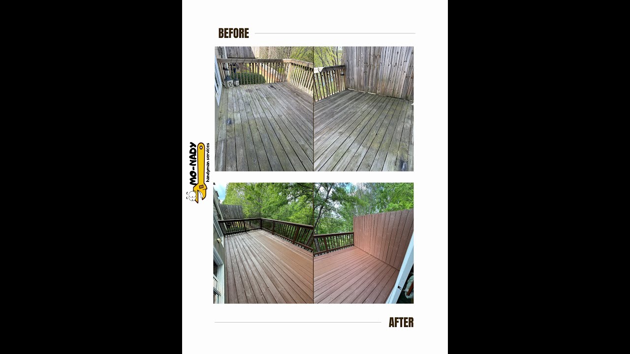 Deck Repair, Pressure Wash, and Paint