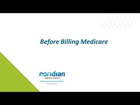 Before Billing Medicare