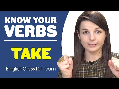 TAKE - Basic Verbs - Learn English Grammar