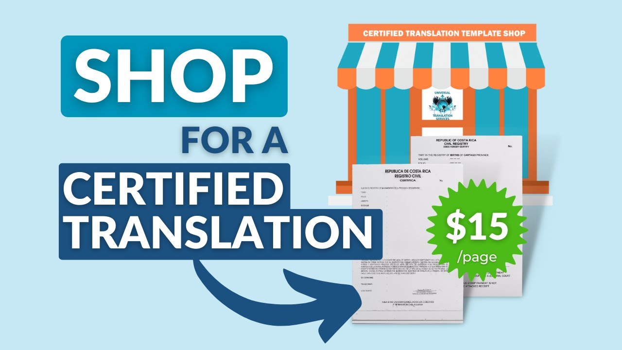 How To Buy a Template Certified Translation