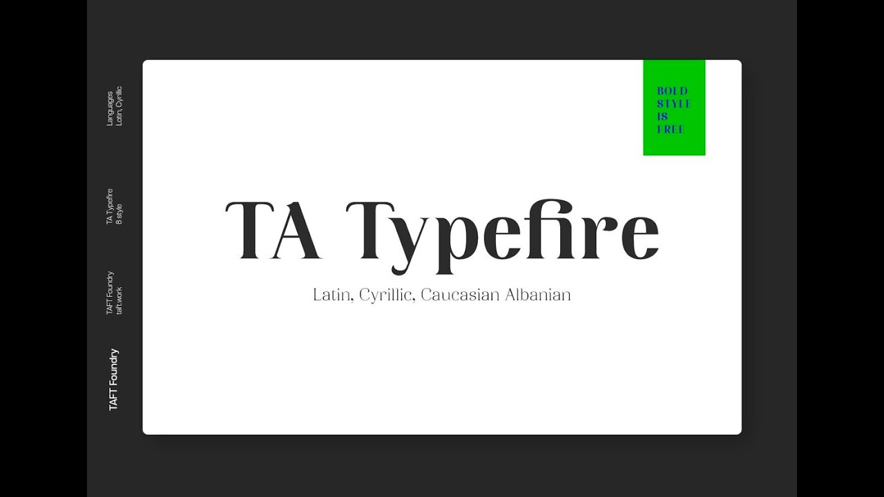 TA Typefire Font Download