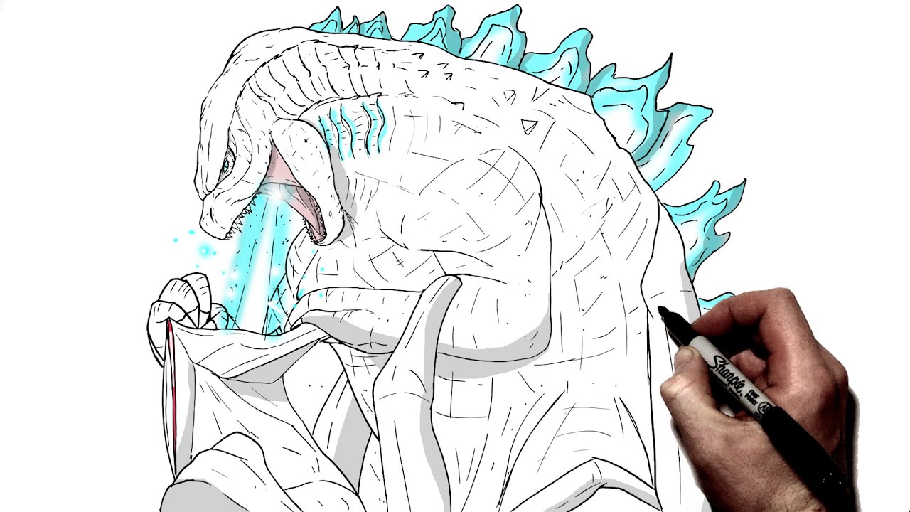 How To Draw Godzilla Kills Muto | Step By Step | Monsterverse