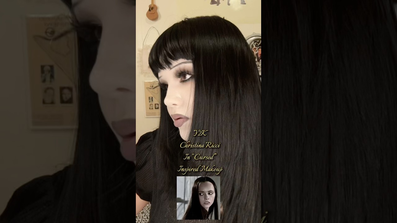 Y2K Soft goth makeup 🖤 #gothicmakeup #y2kmakeup #makeuptutorial #softgoth #gothmakeup #gothic