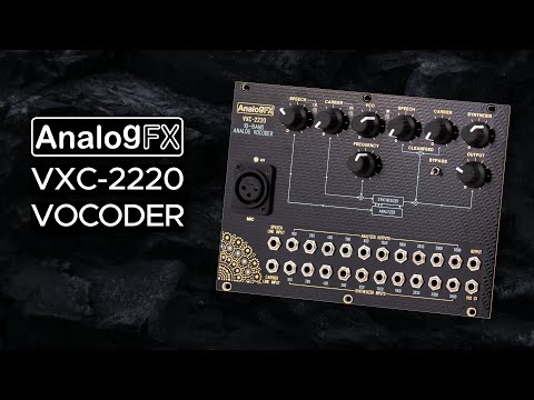 AnalogFX VXC-2220 10-Band Analogue Vocoder Module - Black | Reverb
