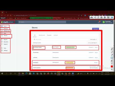 Shopify Partners Dashboard Overview | AGUR T CENTRE |