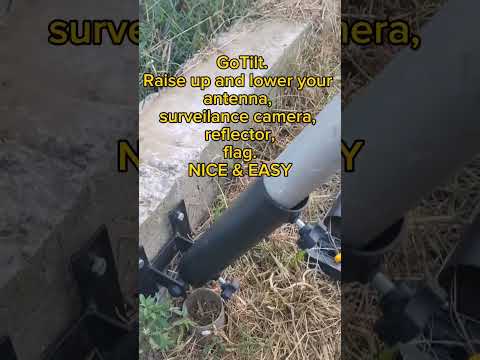 Antenna mast Tilting base GoTilt delta loop chameleon antenna Spiderbeam dx commander