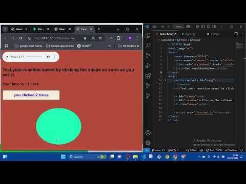 I built a Reaction Tester Game