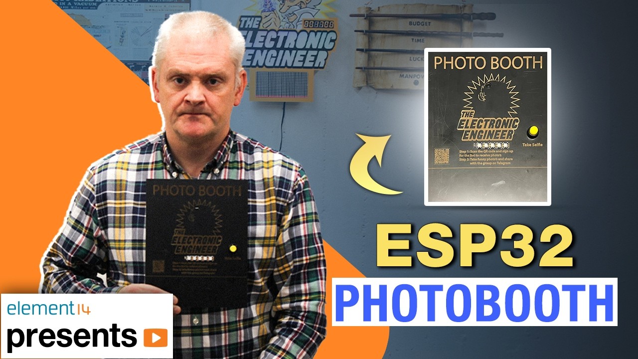 Learn how to Make a Photo Booth with the ESP32 and Telegram Automation! -- Episode 664 ...