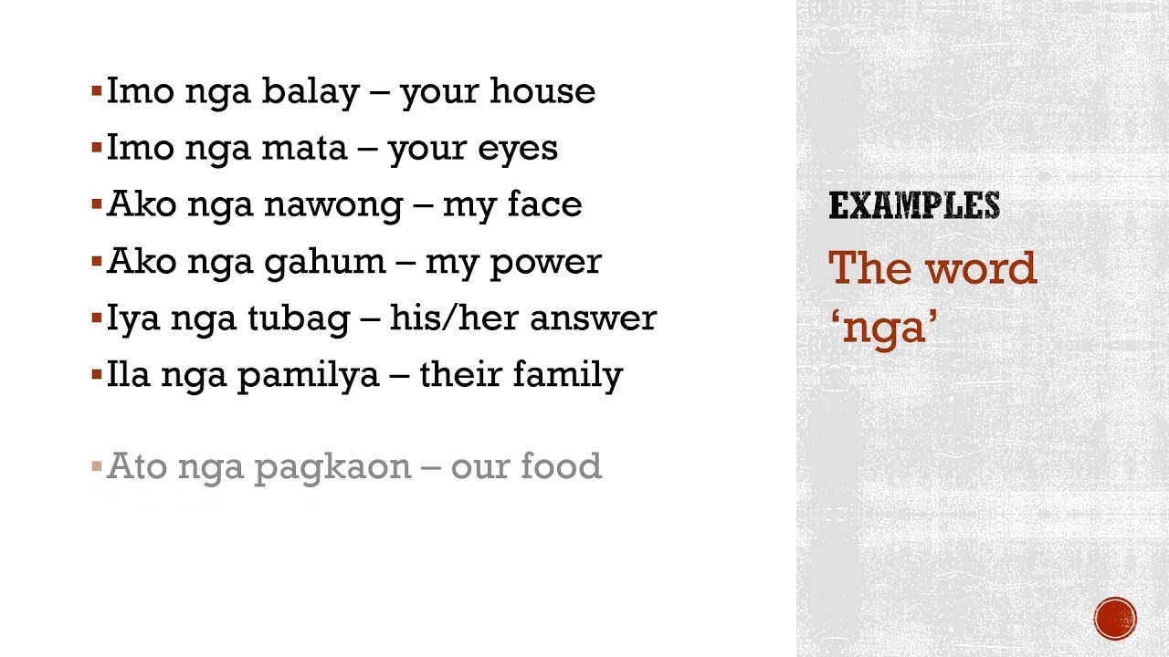 Bisaya 247 Lesson 1: The Basic Cebuano Pronouns