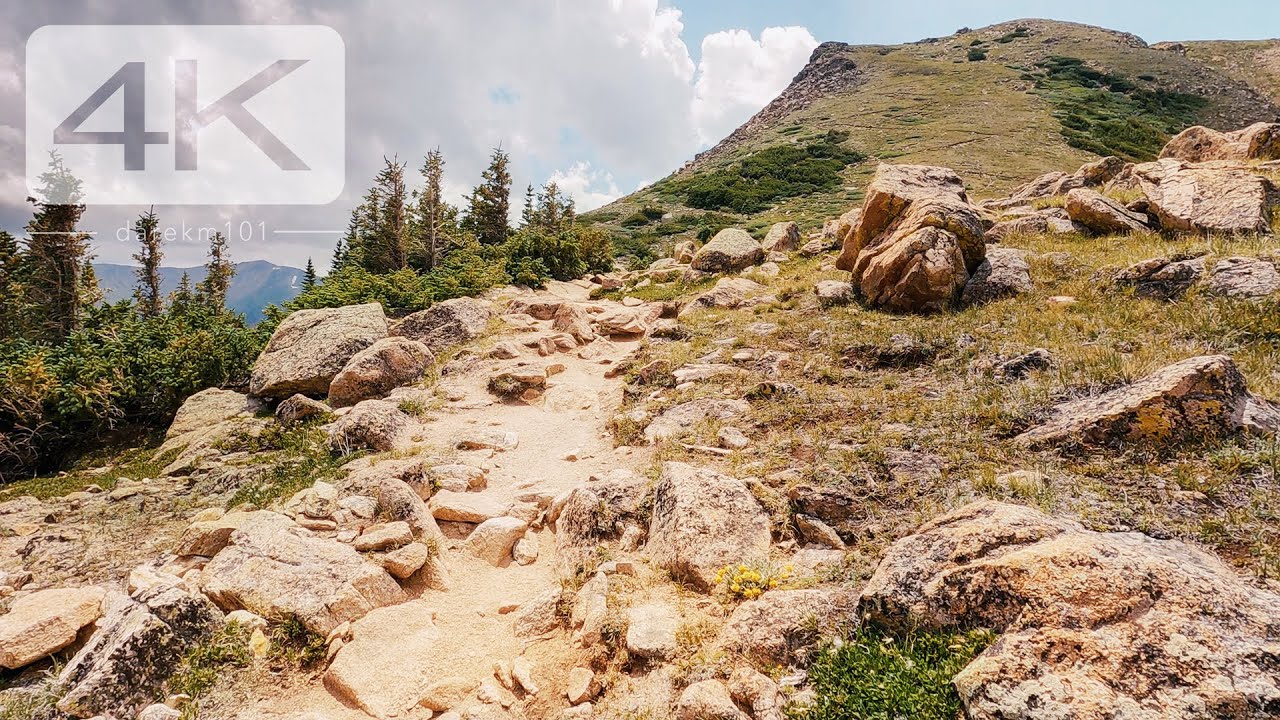Colorado Rocky Mountains, Continental Divide Virtual Run / Walking Tour on Stanley Mountain Trail