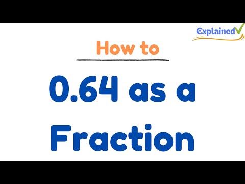 0.64 as a Fraction (simplified form)