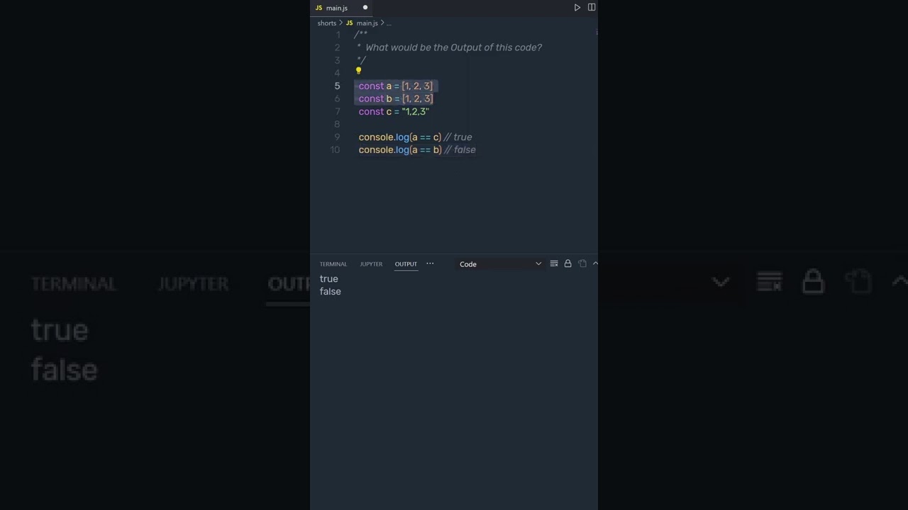 JavaScript Interview Question #shorts #javascript