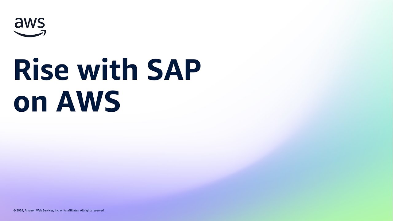 Rise with SAP on AWS | Amazon Web Services
