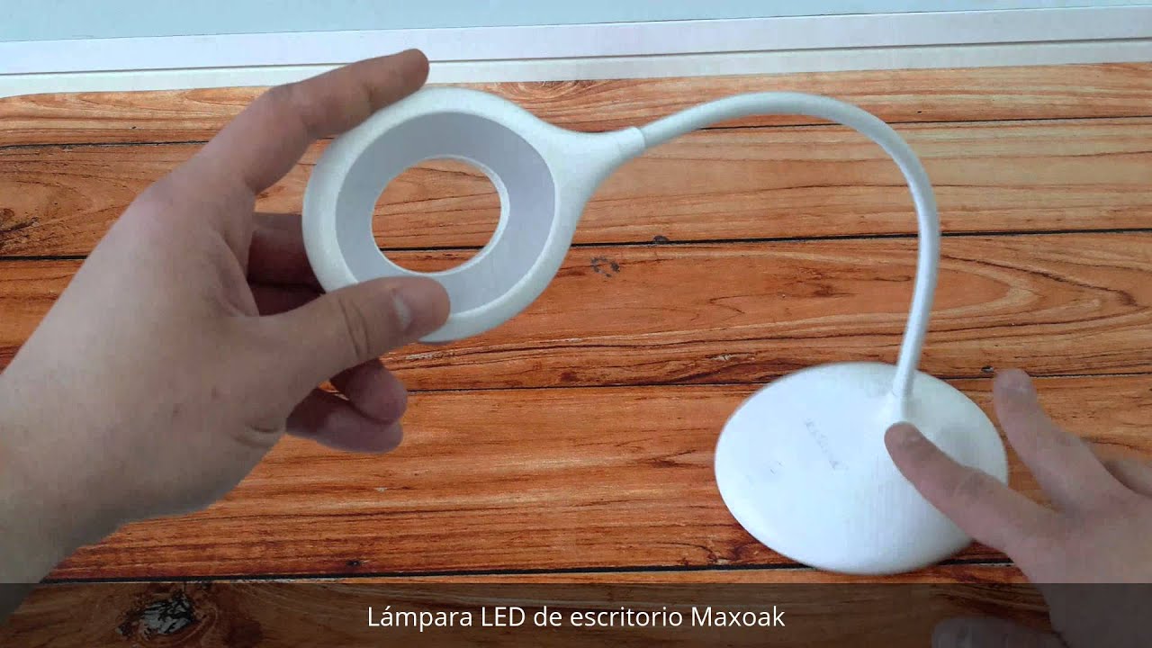 Lámpara LED de escritorio Maxoak - Review
